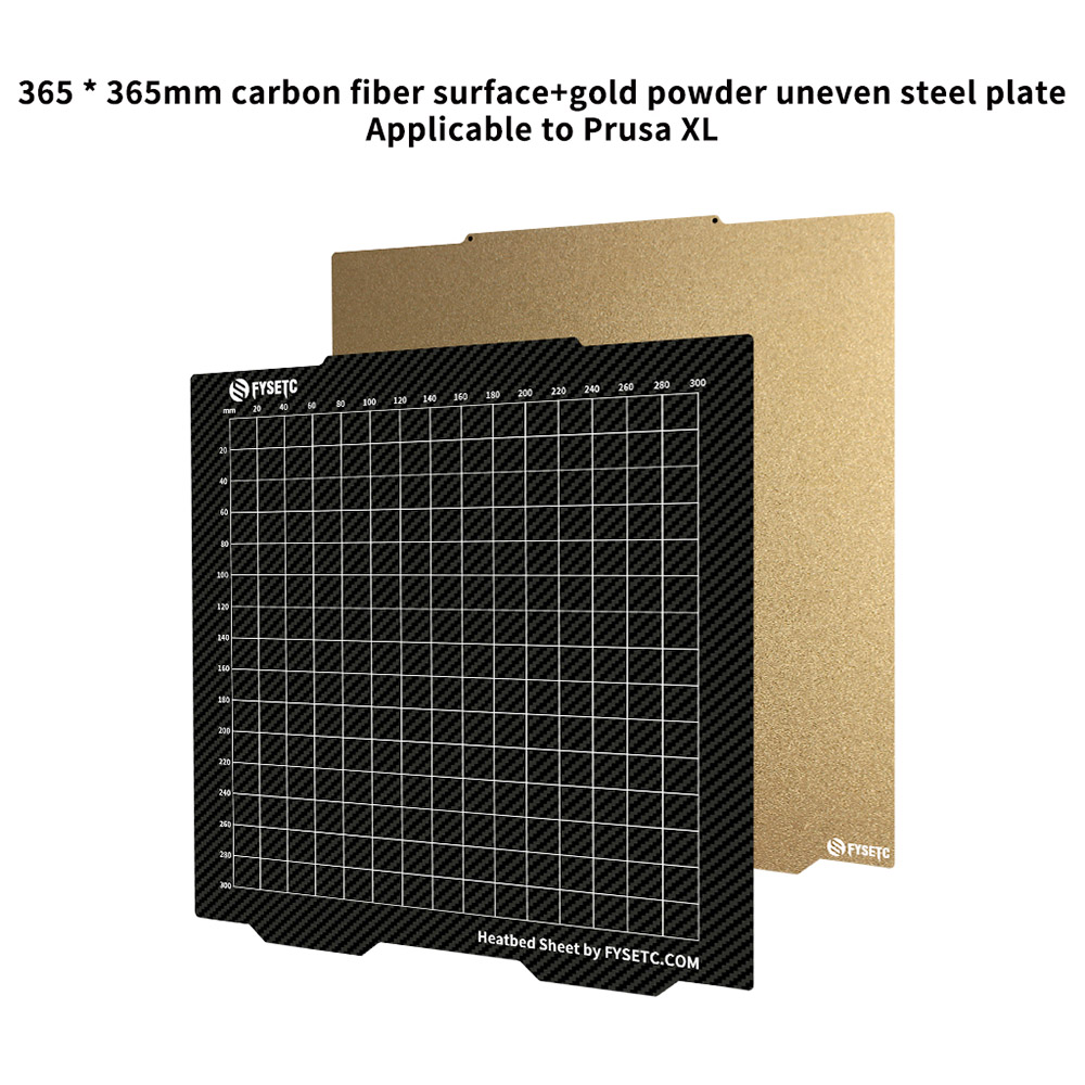 FYSETC 365x365mm Double Side Build Plate for Prusa XL 3D Printers