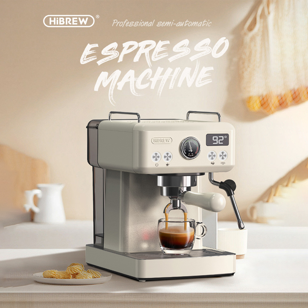 HiBREW H10A 20 Bar Coffee Machine Beige | Europe