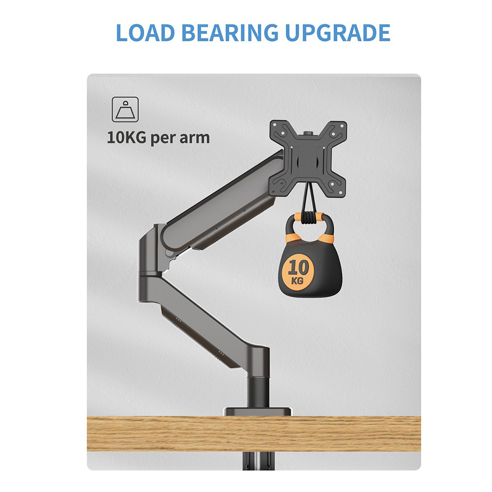 M252 Gas Spring Single Monitor Stand