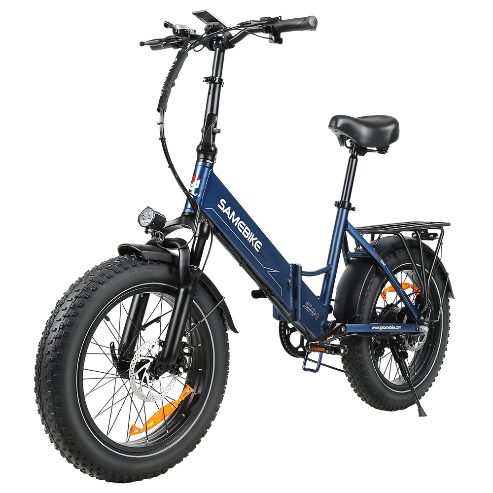 SAMEBIKE LOTDM200-II Folding Electric Bike Blue