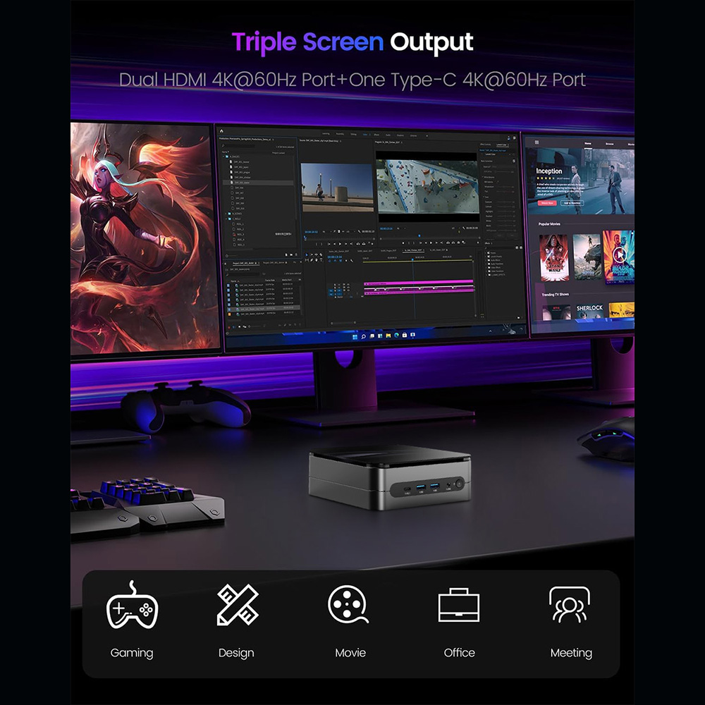 OUVIS F1T Mini PC Intel Core i9-11900H