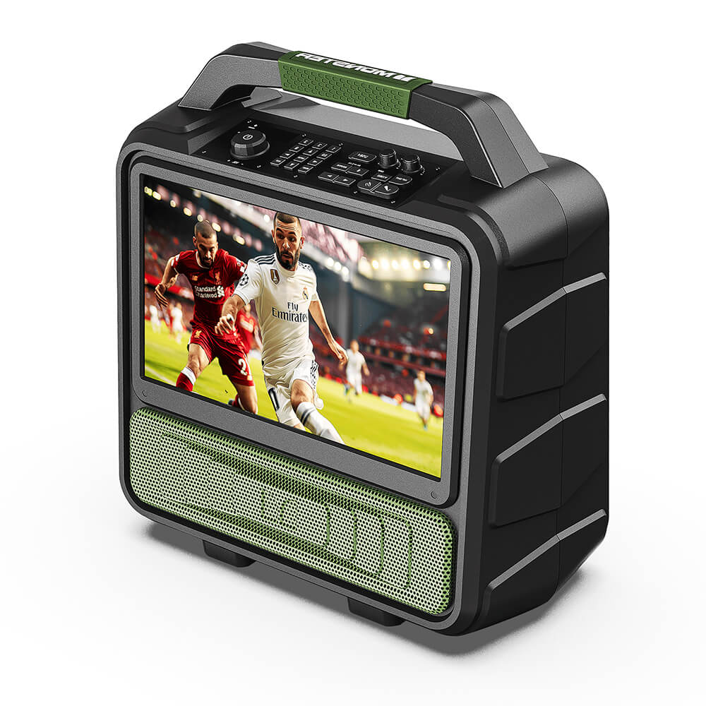 Monster Vmay FHD Outdoor TV + 60W Bluetooth Speaker, DVB-T/DVB-T2 FM Radio