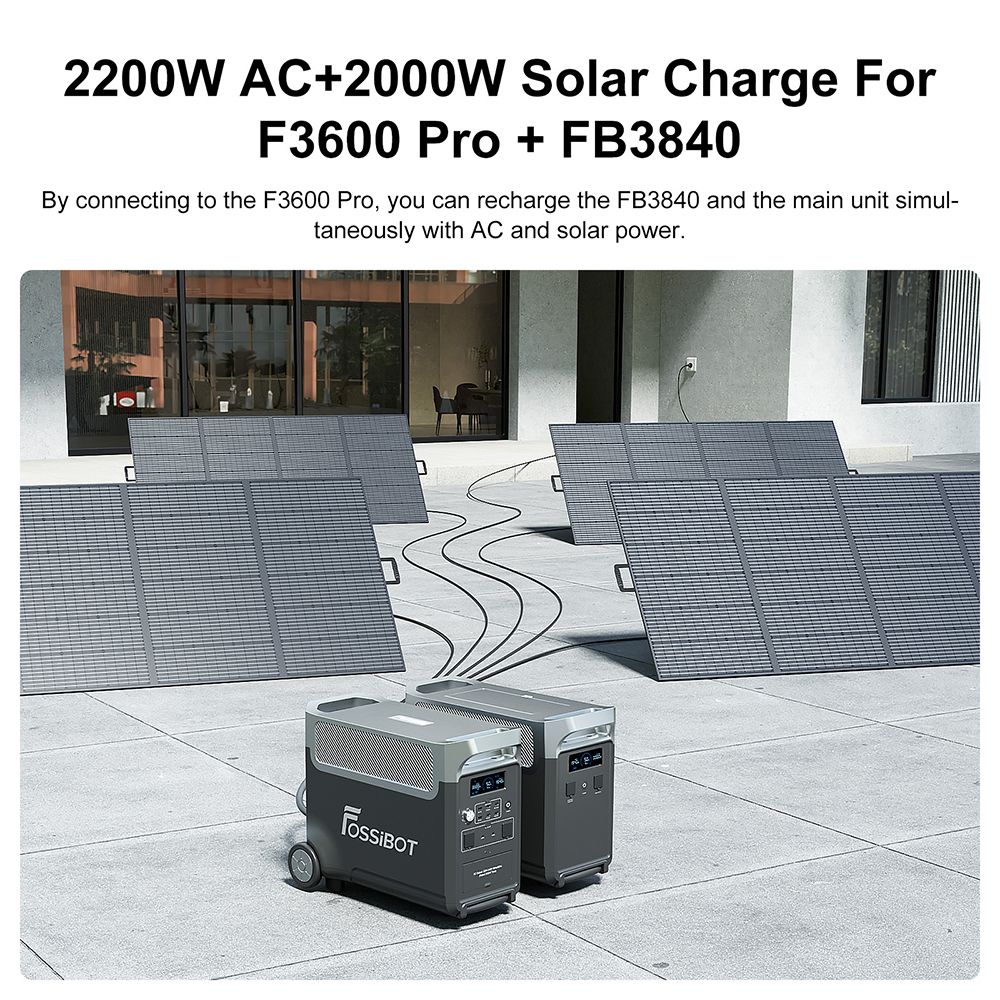FOSSiBOT FB3840 3840Wh Expansion Battery for F3600 Pro | Europe