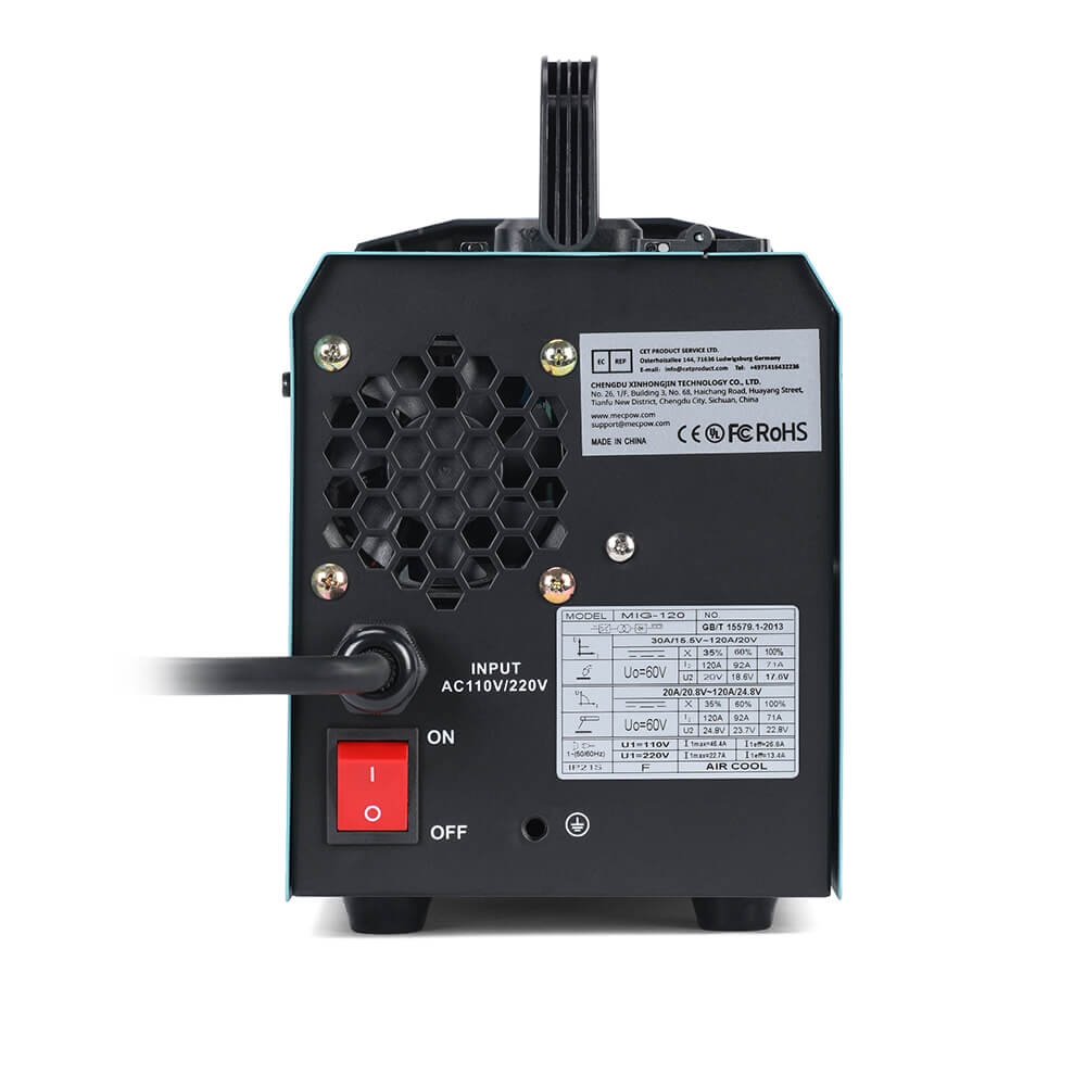 Mecpow MIG-120 Gasless Welding Machine 220V MIG/MMA/LIFT TIG 3 in 1 ...