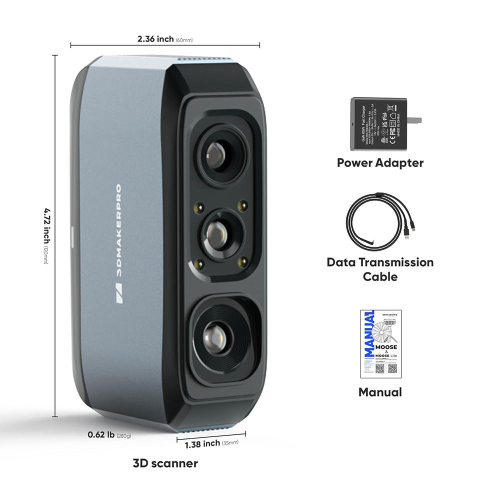3DMakerpro Moose AI 3D Scanner | Europe