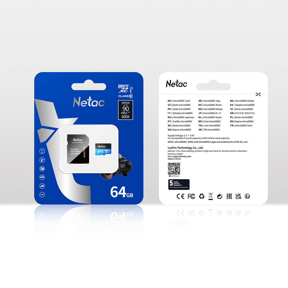 Netac P500 64GB SD Card