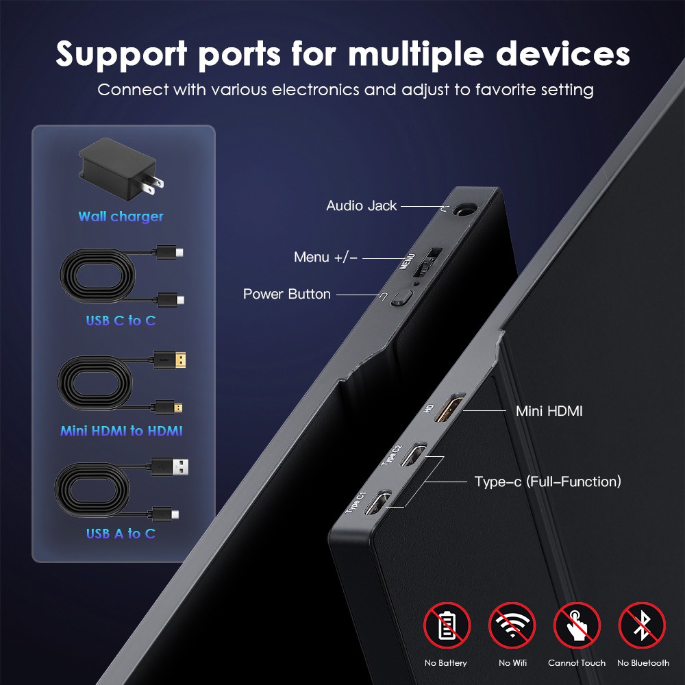 GXMO G156F Portable Monitor 15.6in IPS Screen