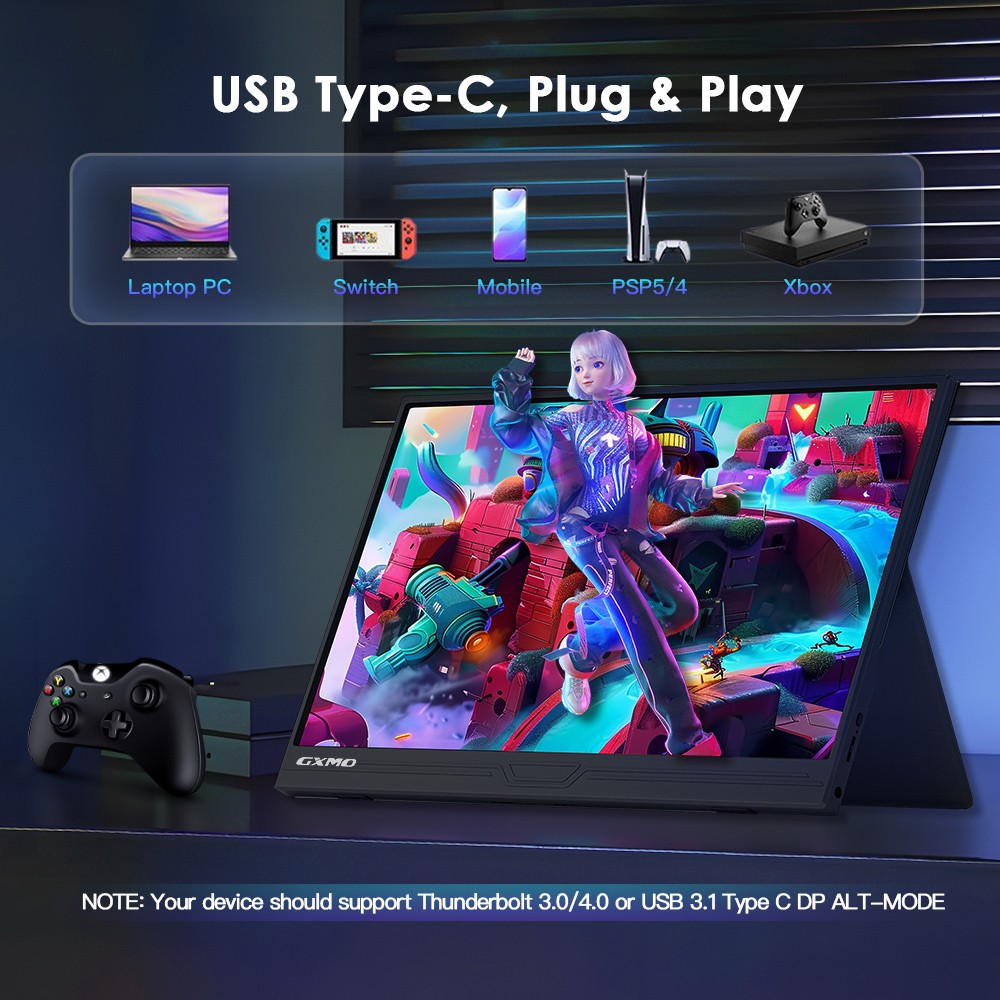 GXMO G156F Portable Monitor 15.6in IPS Screen