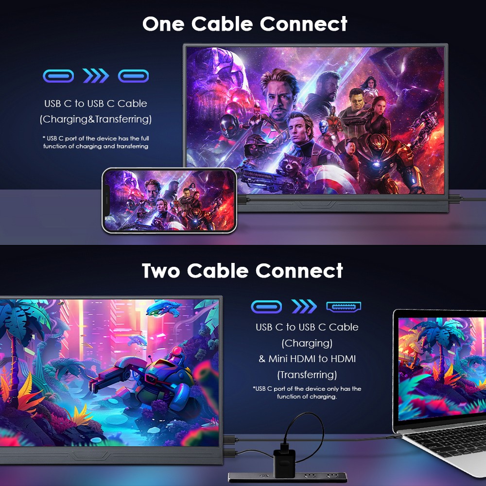 GXMO G156F Portable Monitor 15.6in IPS Screen