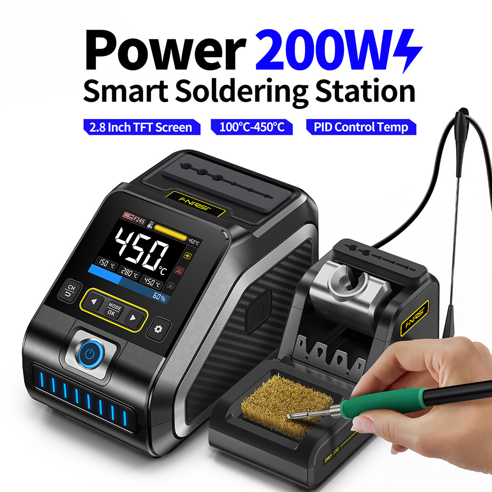 FNIRSI DWS-200 F245 Standard 200W Soldering Iron Station Kit