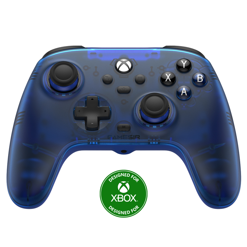 GameSir T7 Wired Game Controller Creamsicle White Sapphire Blue