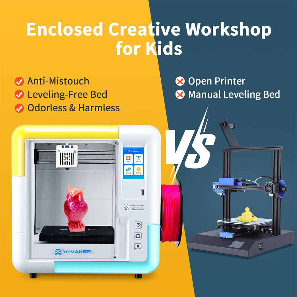 AOSEED X-MAKER 3D Printer for Kids and Beginner | Europe