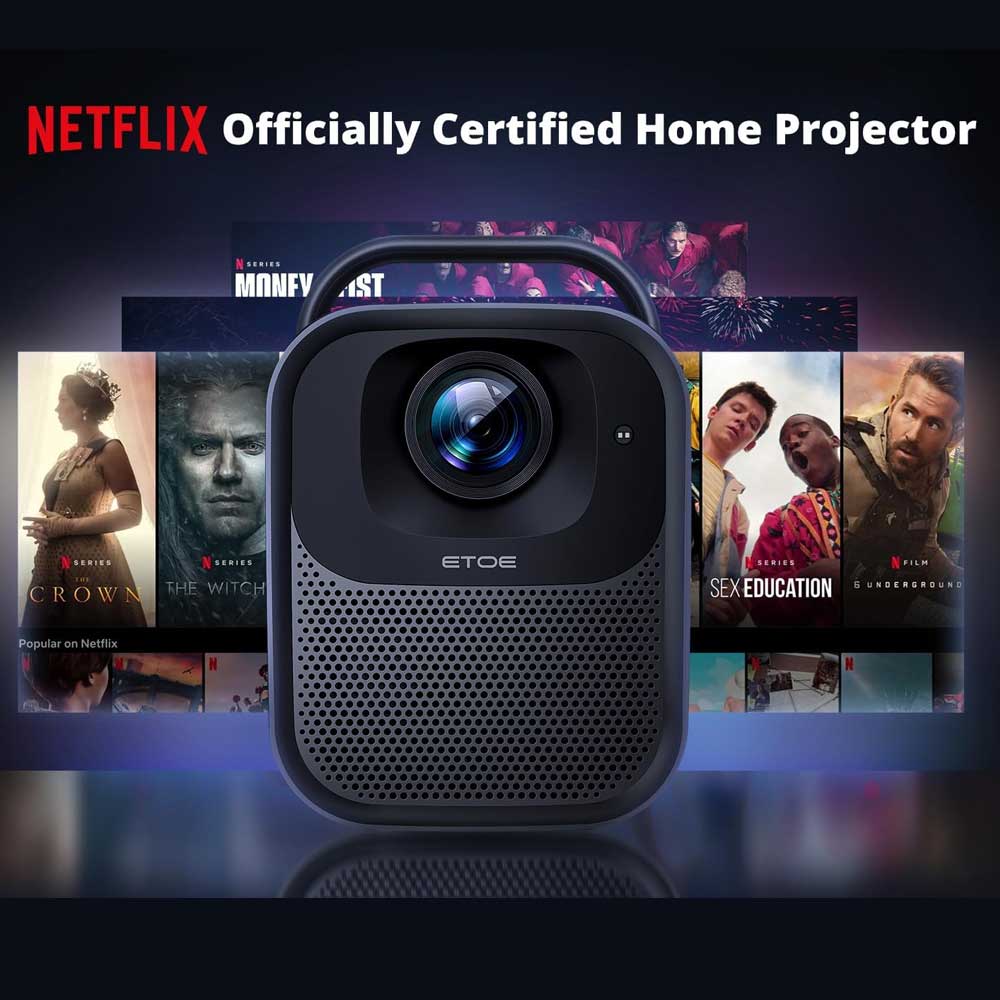 [Upgraded Edition] ETOE Seal Pro 1300 ANSI 1080P Projector – Netflix ...