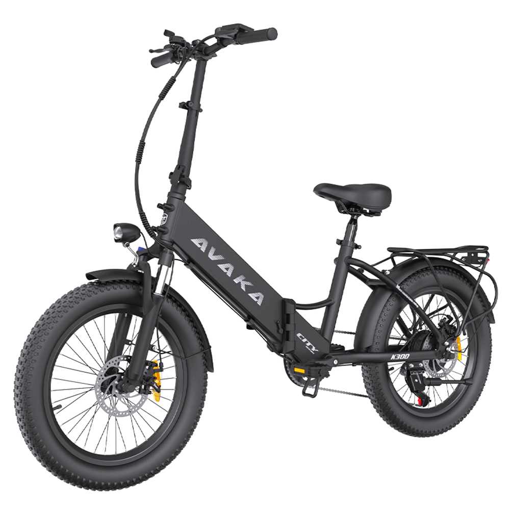 AVAKA K300 Folding Electric Bike 350W 36V 16Ah Black