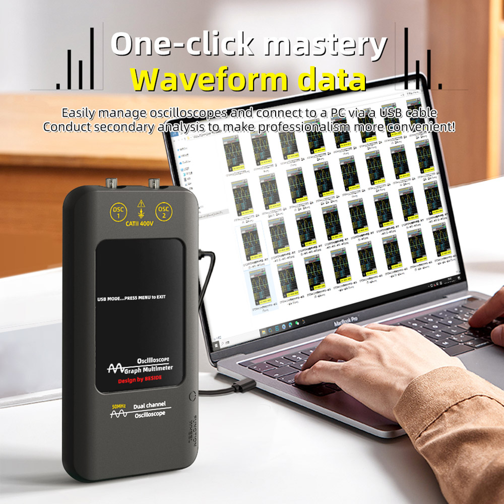 BSIDE O2 Dual Channel Oscilloscope Multimeter