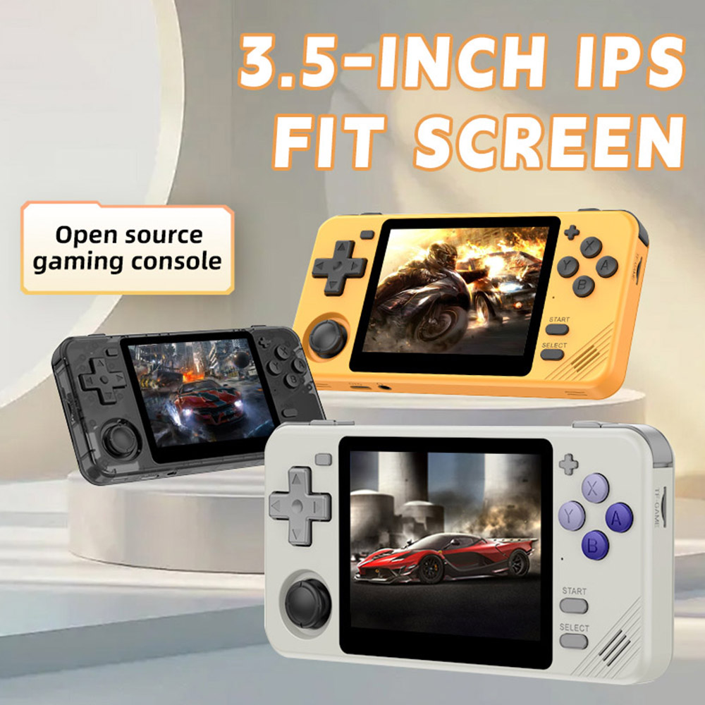 Powkiddy RGB10X Handheld Game Console 128GB Transparent Black