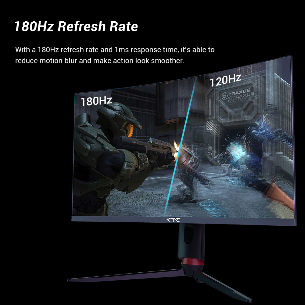 KTC H27S17 Curved Gaming Monitor 27-inch 2560x1440 QHD 170Hz