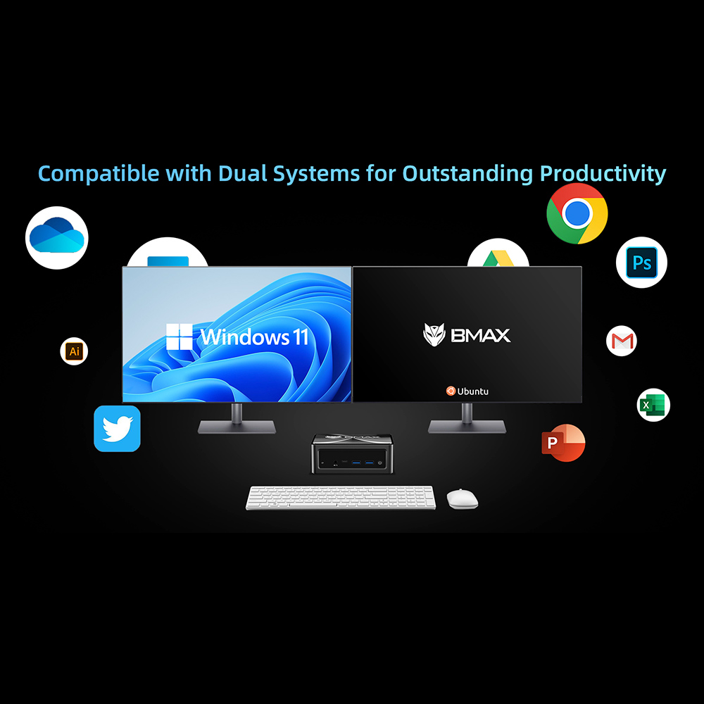 BMAX B9 Power Mini PC 24GB+1TB