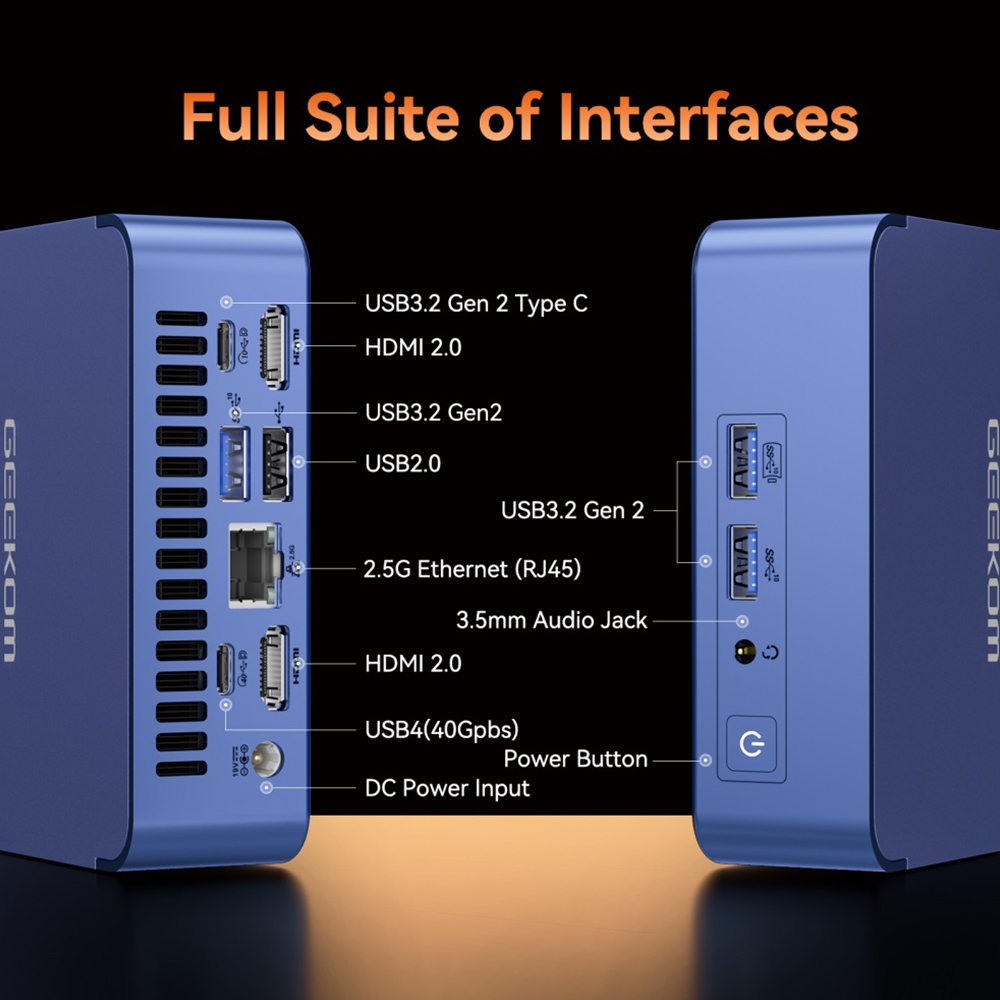 GEEKOM AX7 Pro Mini PC AMD R9 7940HS 32GB+2TB