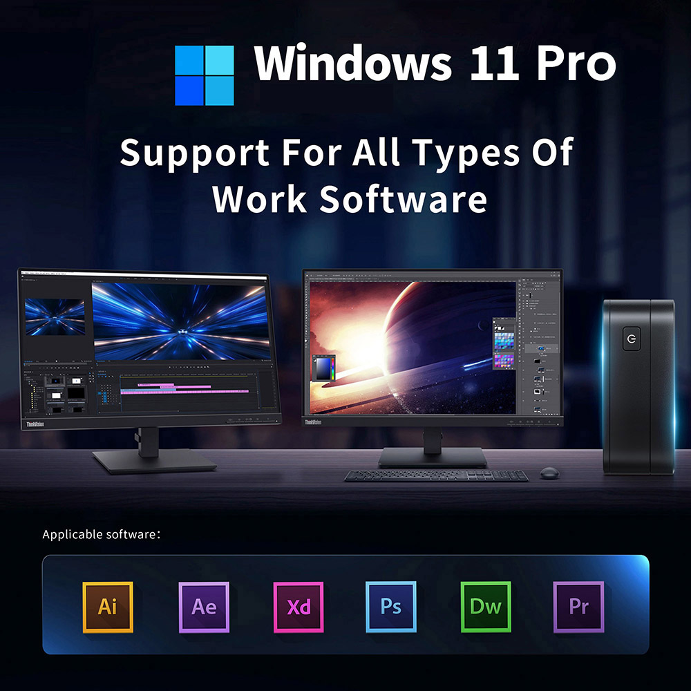 RUPA HSI-100MINI Mini PC Intel N100 12+512GB