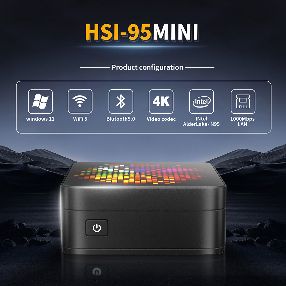 RUPA HSI-95MINI Mini PC Intel N95 8+256GB