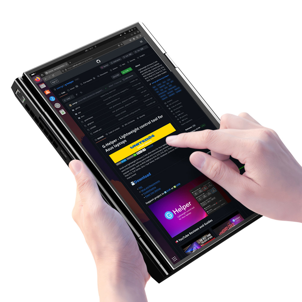 GPD DUO 13.3-inch Dual-OLED Screen Laptop 64GB 2TB