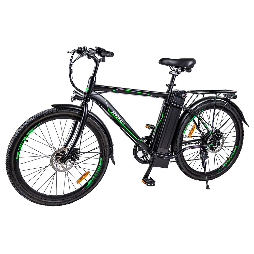 ANCHEER AM26 Electric Bike 250W 36V 10Ah Battery Green