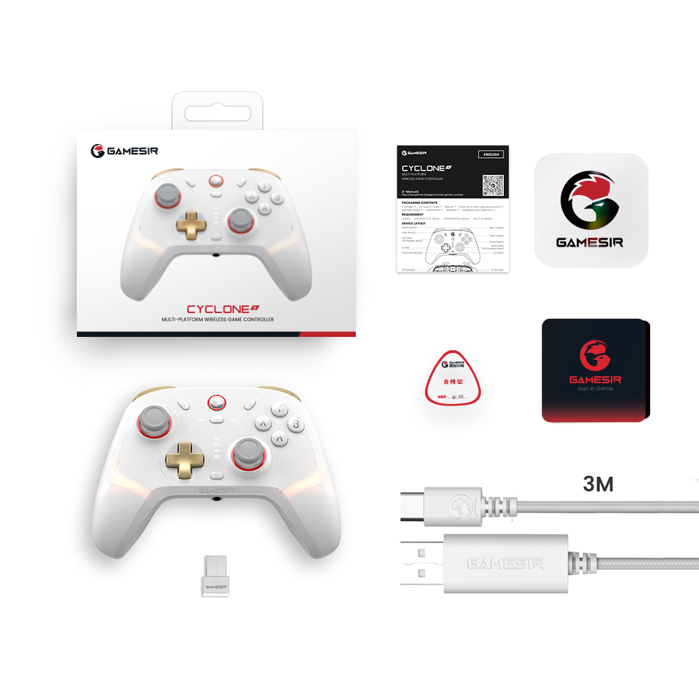 GameSir Cyclone 2 Game Controller White Standard Edition