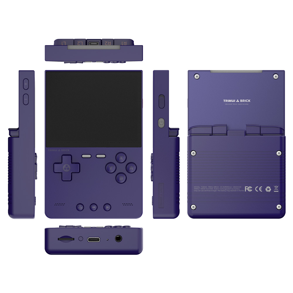 TRIMUI Brick Handheld Game Console 128GB TF Card Purple