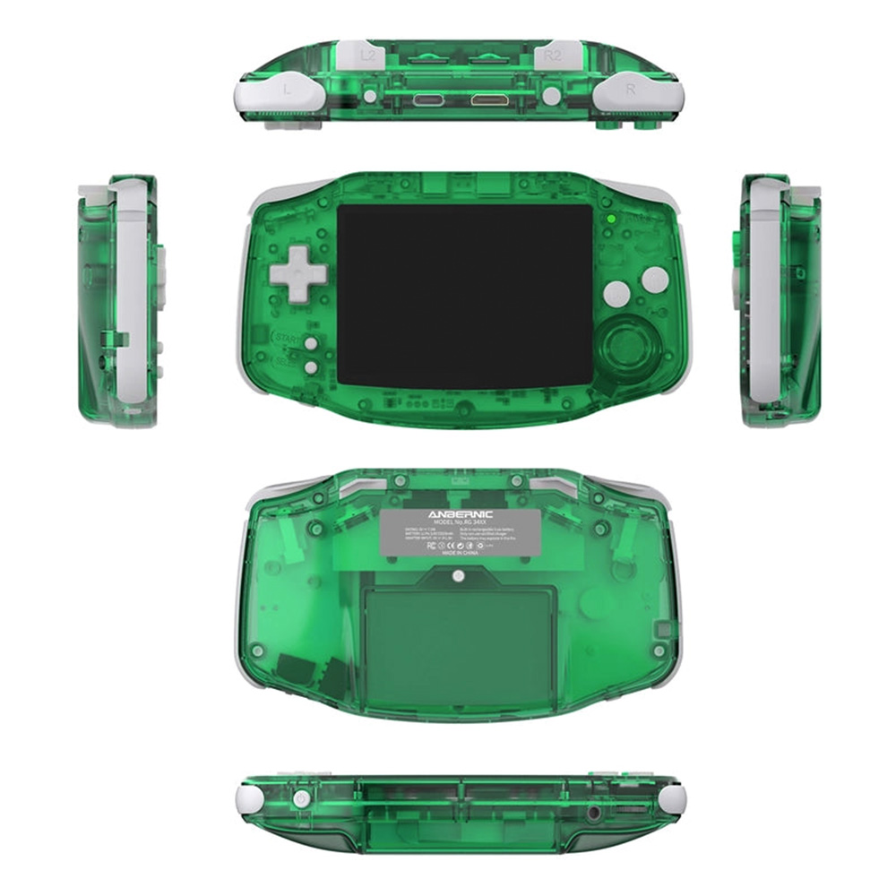 ANBERNIC RG34XX GBA Game Console 32GB+64GB TF Card 5000+ Games Green