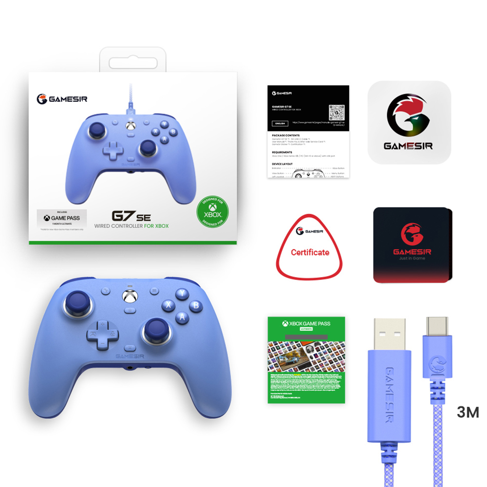 Gamesir G7 SE Wired Game Controller Blue