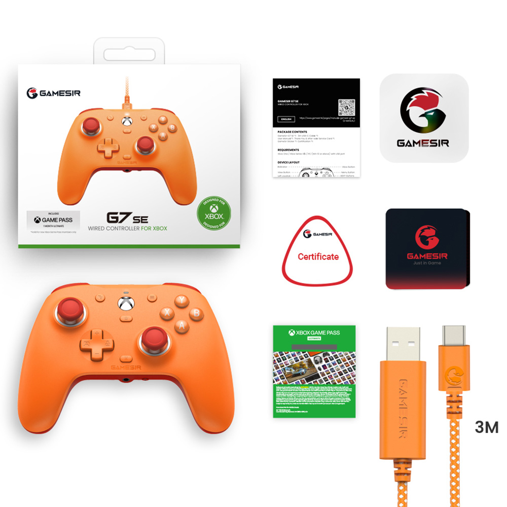 Gamesir G7 SE Wired Game Controller Orange