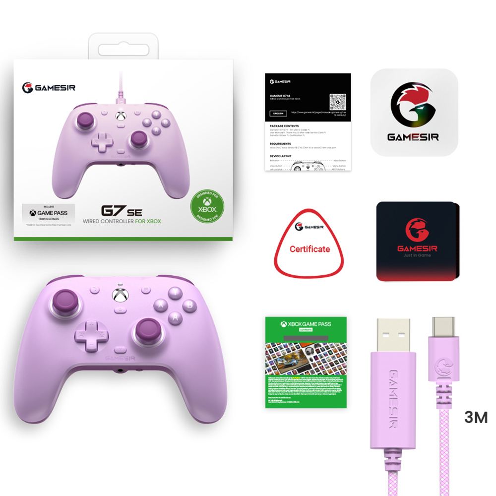 Gamesir G7 SE Wired Game Controller Purple
