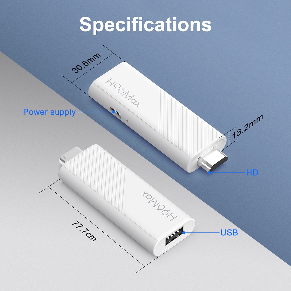 H96 Max H313 Android 14 TV Stick 2GB+8GB