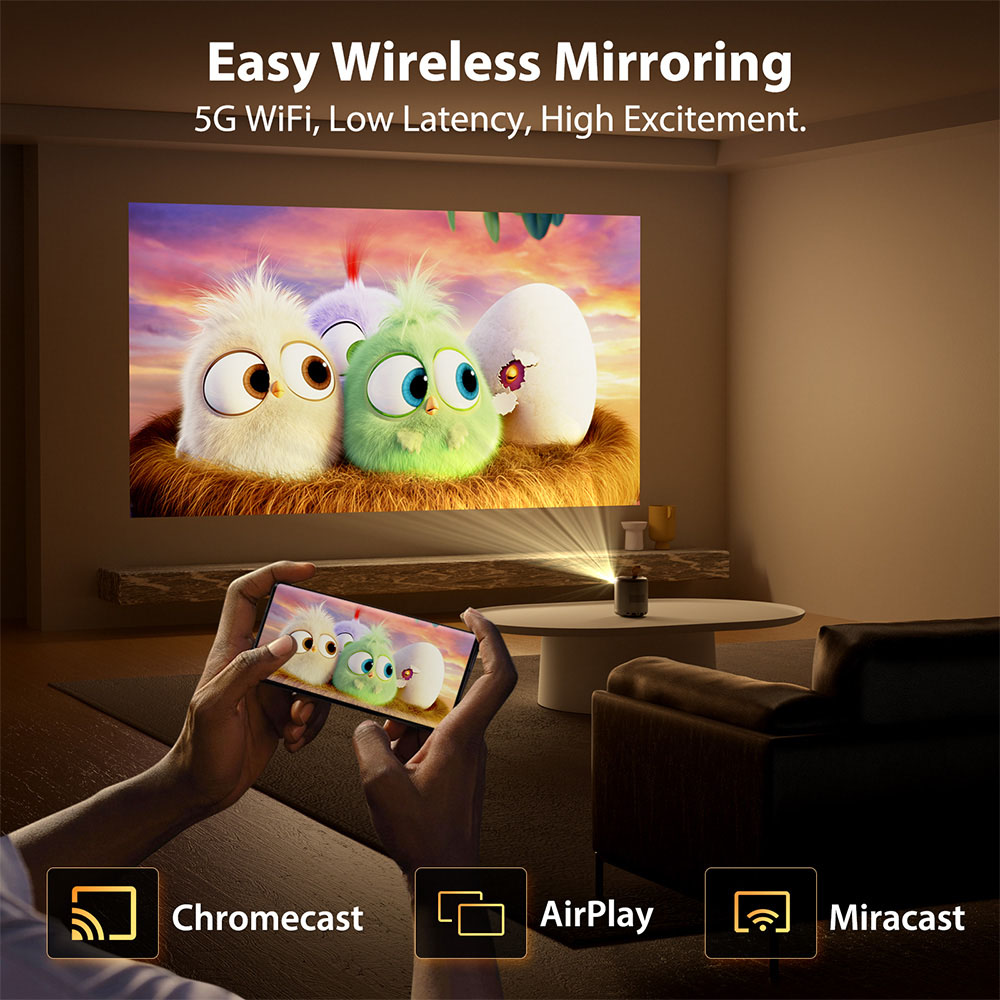 [Google TV Certified] ETOE Dolphin 500 ANSI DLP Projector | Poland