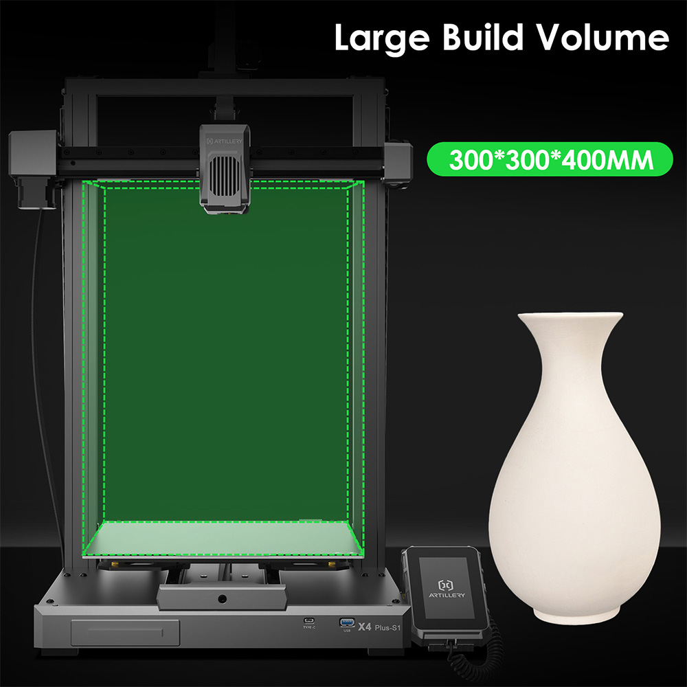 Artillery Sidewinder X4 Plus S1 Fast 3D Printer 300*300*400mm | Europe