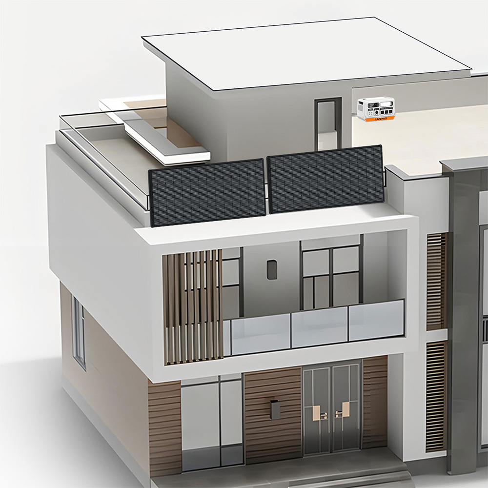 LANPWR 2400 Pro Balcony Solar System 2040Wh + 2x PV400 Solar Panel | Europe
