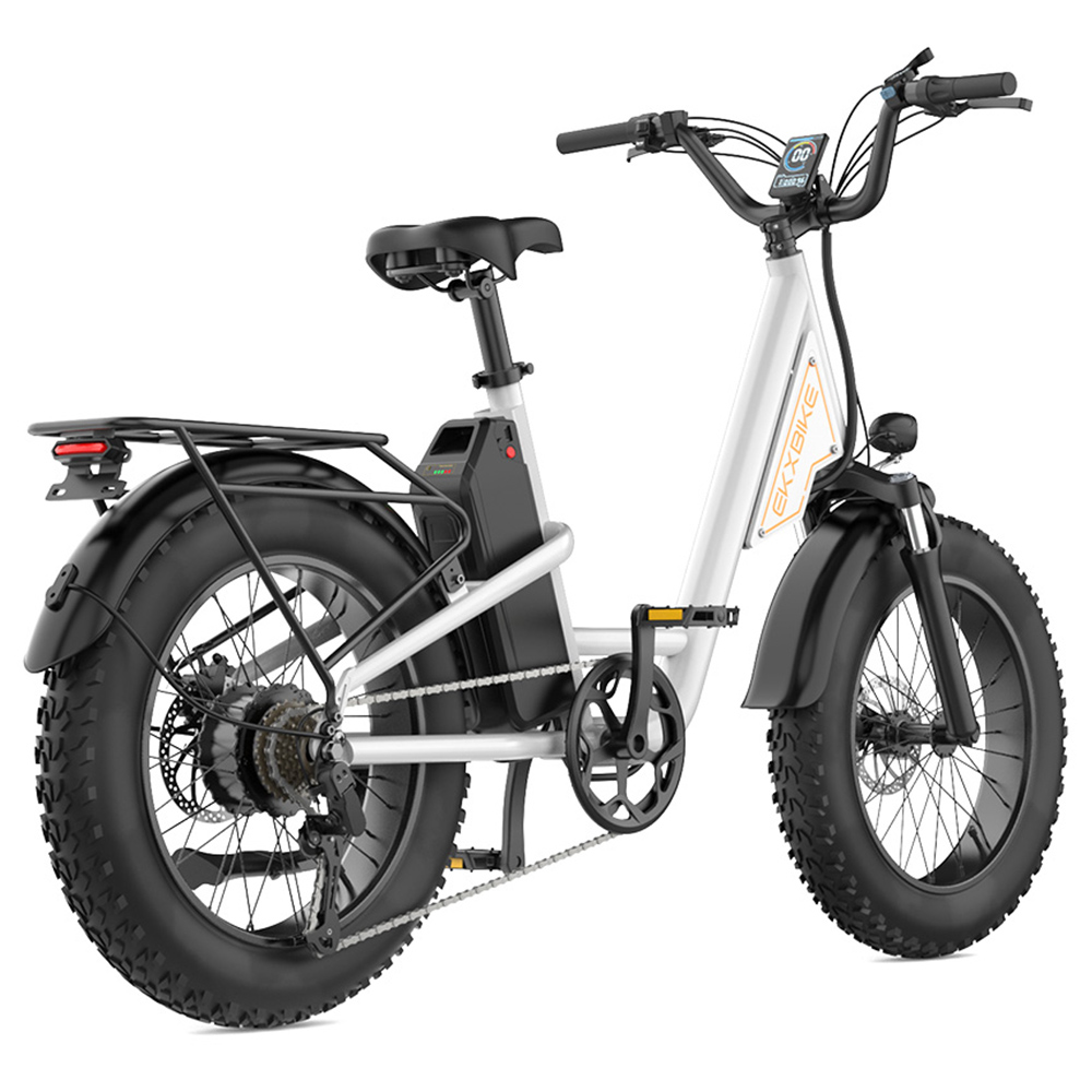 EKXBIKE L1 Electric Bike 1000W 48V 15.6Ah White