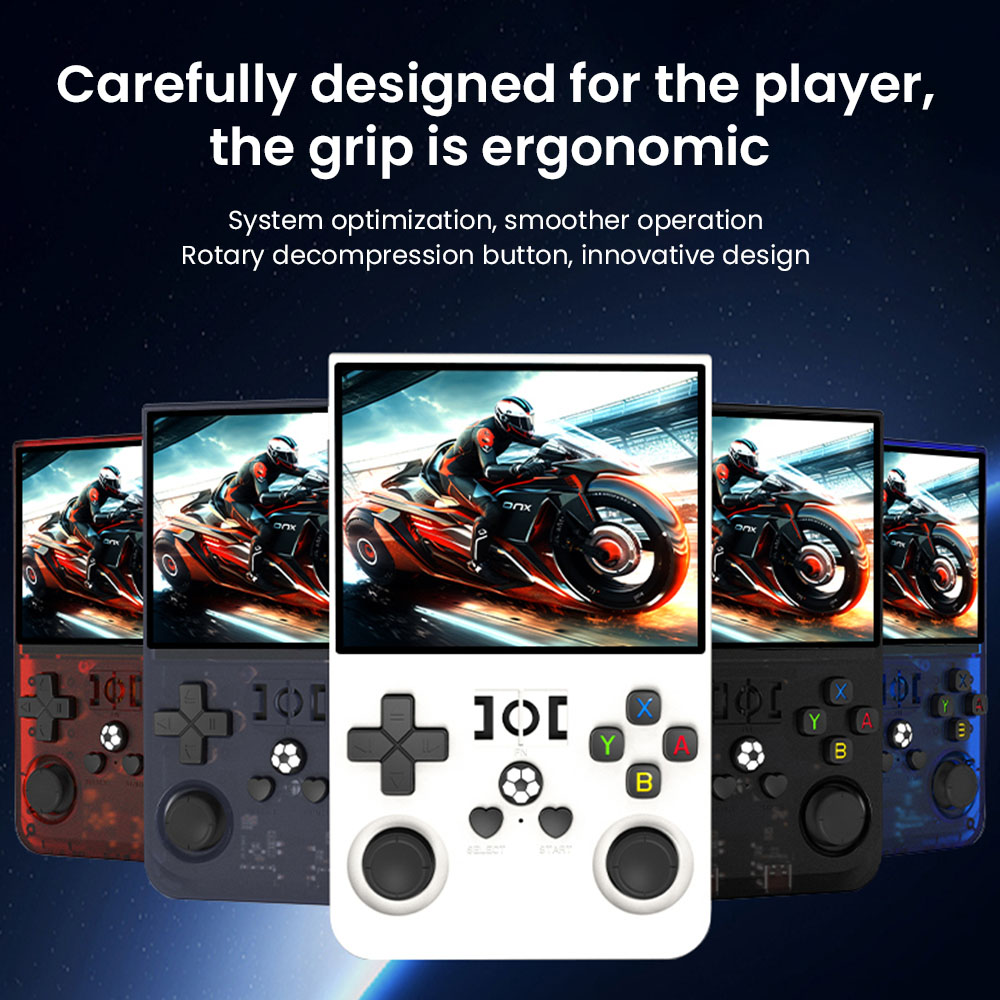 R36 Pro Handheld Game Console 64GB Black