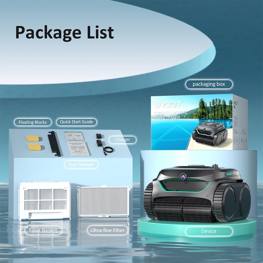 WYBOT C2 Vision Cordless Pool Robot Vacuum | Poland