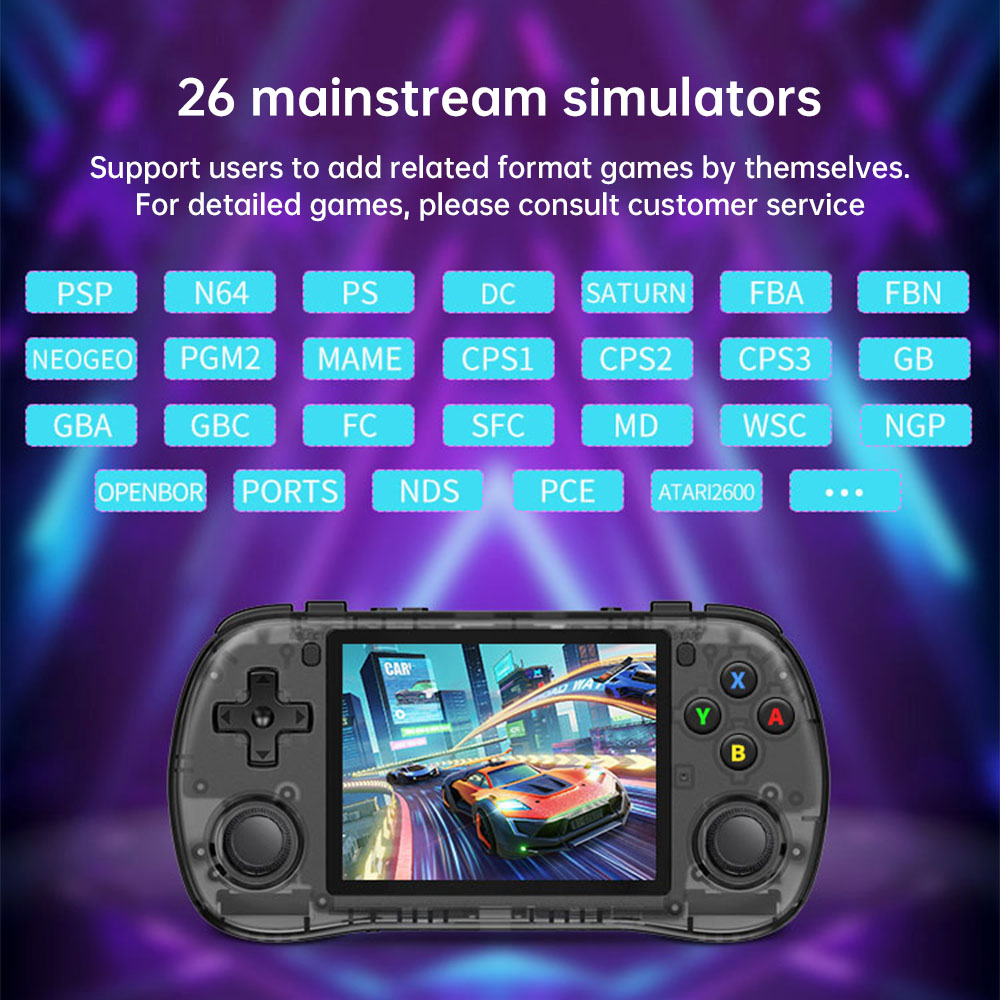 Powkiddy X35H Handheld Game Console 16GB+64GB Blue