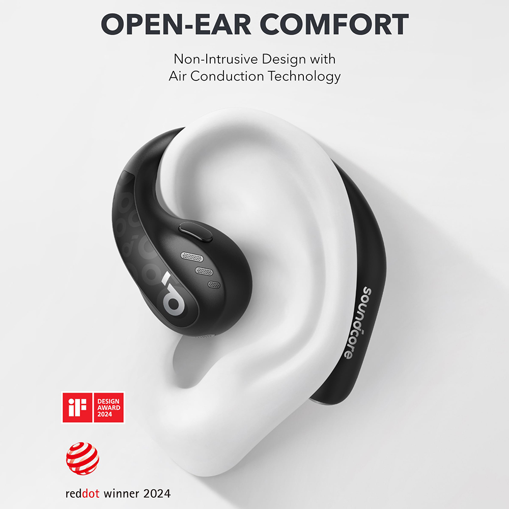 Anker Soundcore AeroFit Pro Open-ear Earbuds Black