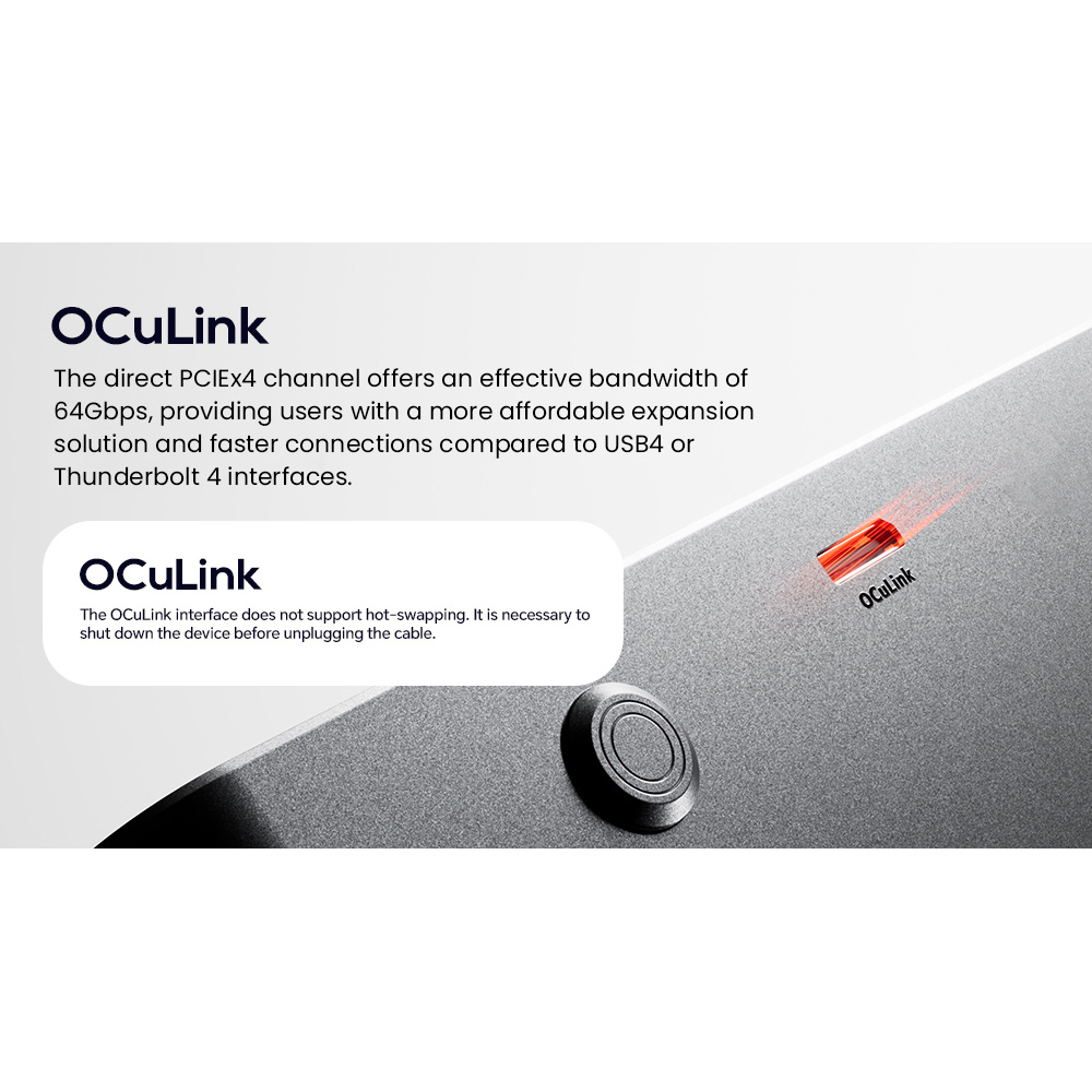 AOOSTAR AG01 eGPU Dock with Oculink Port EU Plug