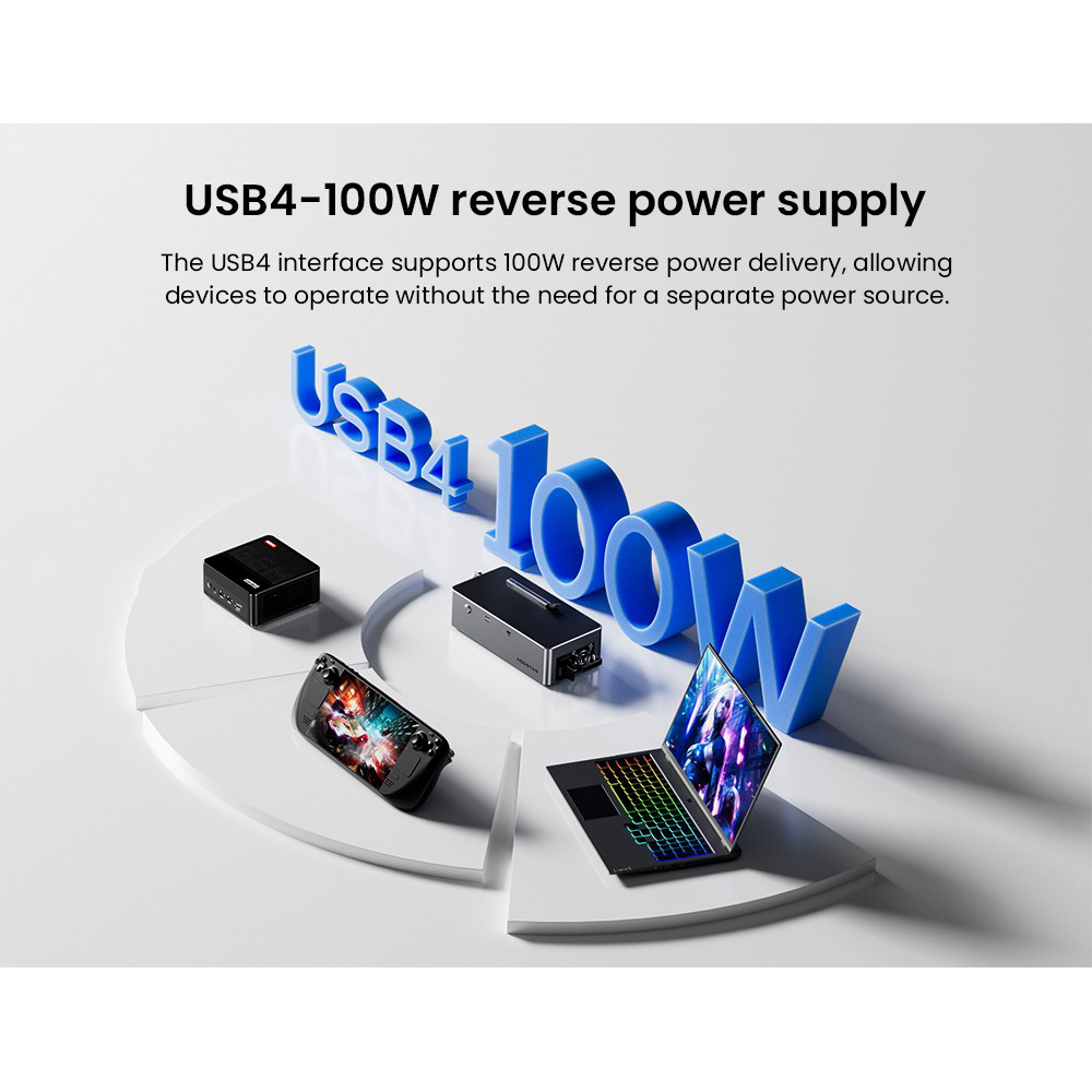 AOOSTAR AG02 eGPU Dock with Oculink and USB4 Port EU Plug