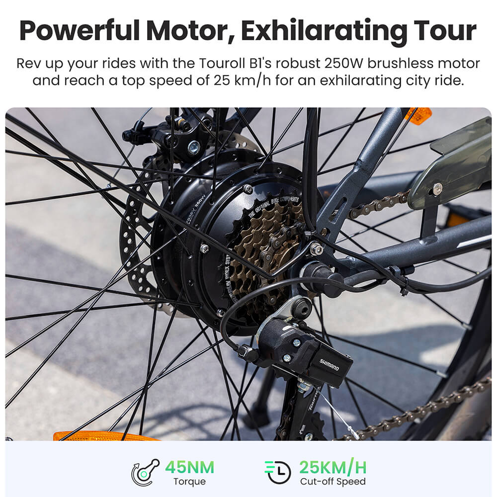 Touroll B1 Electric City Bike 90km Max Range | Poland