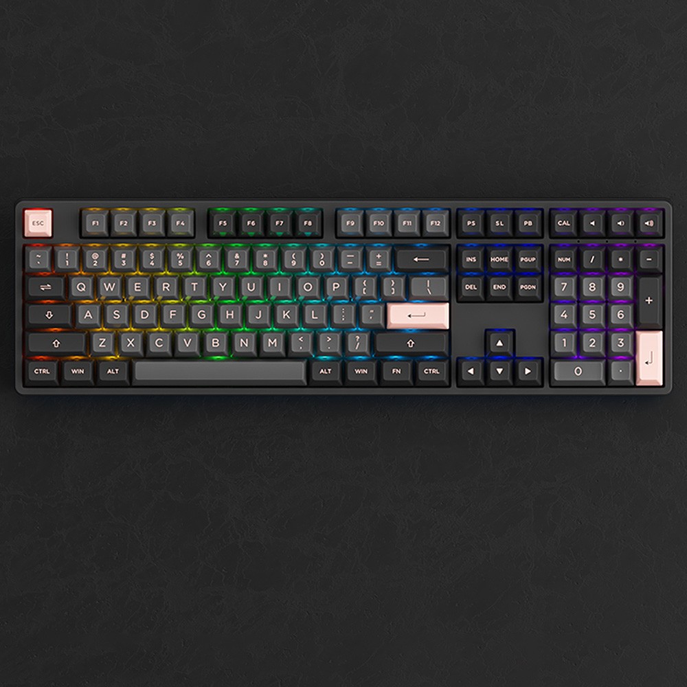 Akko 5108S TTC Demon Switch Wired Mechanical Keyboard - Black Pink