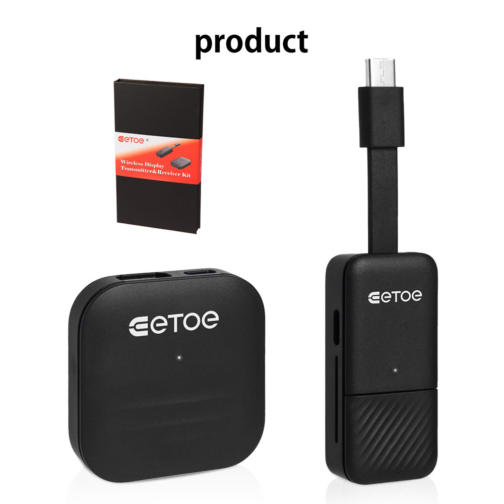ETOE 1080P Dual Wireless HDMI Transmitter Kit Airplay Miracast