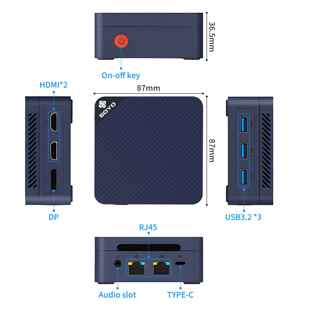 SOYO M4 Mini Mini PC 12GB 512GB