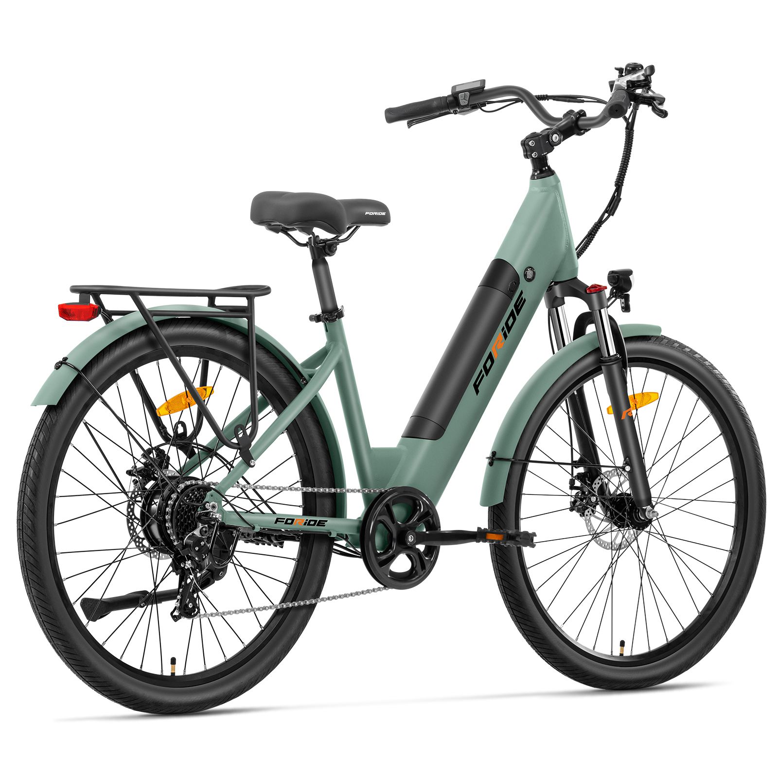 Foride Roamer 1 Step-thru Electric Bike 250W 36V 13Ah Green | Europe