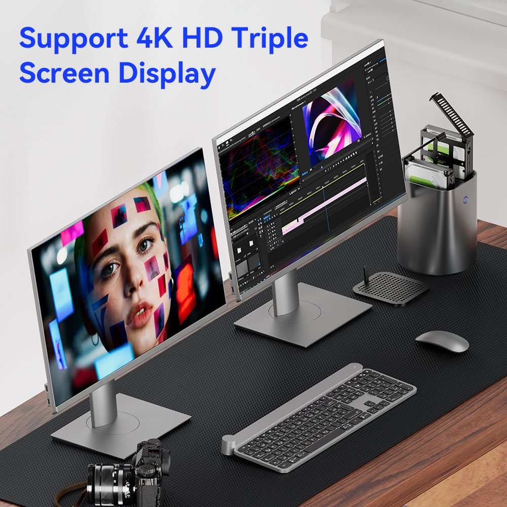 AOOSTAR R1 Mini PC NAS Router Intel N150 16GB+512GB EU Plug